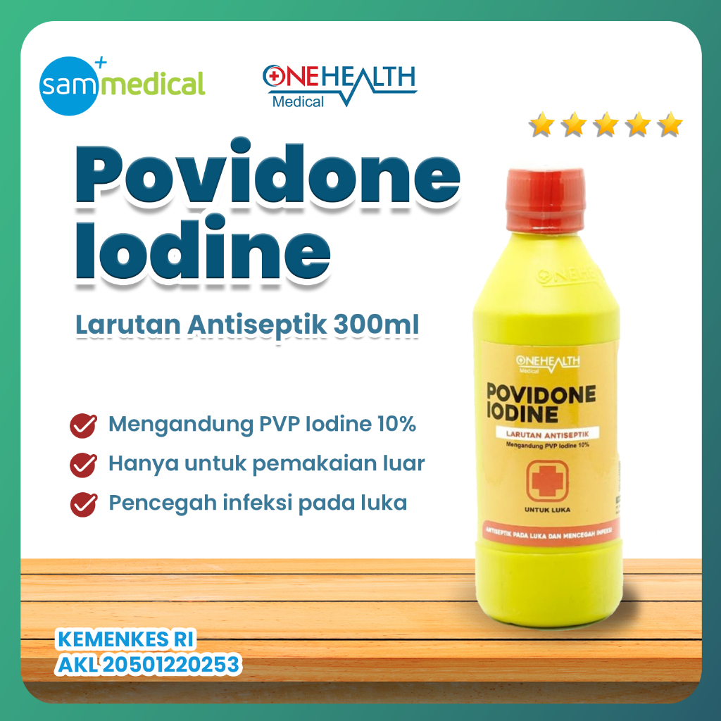 Jual Onehealth Iodine Povidone / Obat Merah Tetes Luka / Antiseptik ...