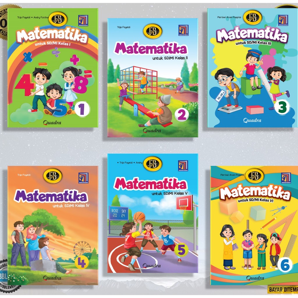Jual [Penerbit Quadra] matematika kelas 1, 2, 3, 4, 5 & 6 kurikulum ...