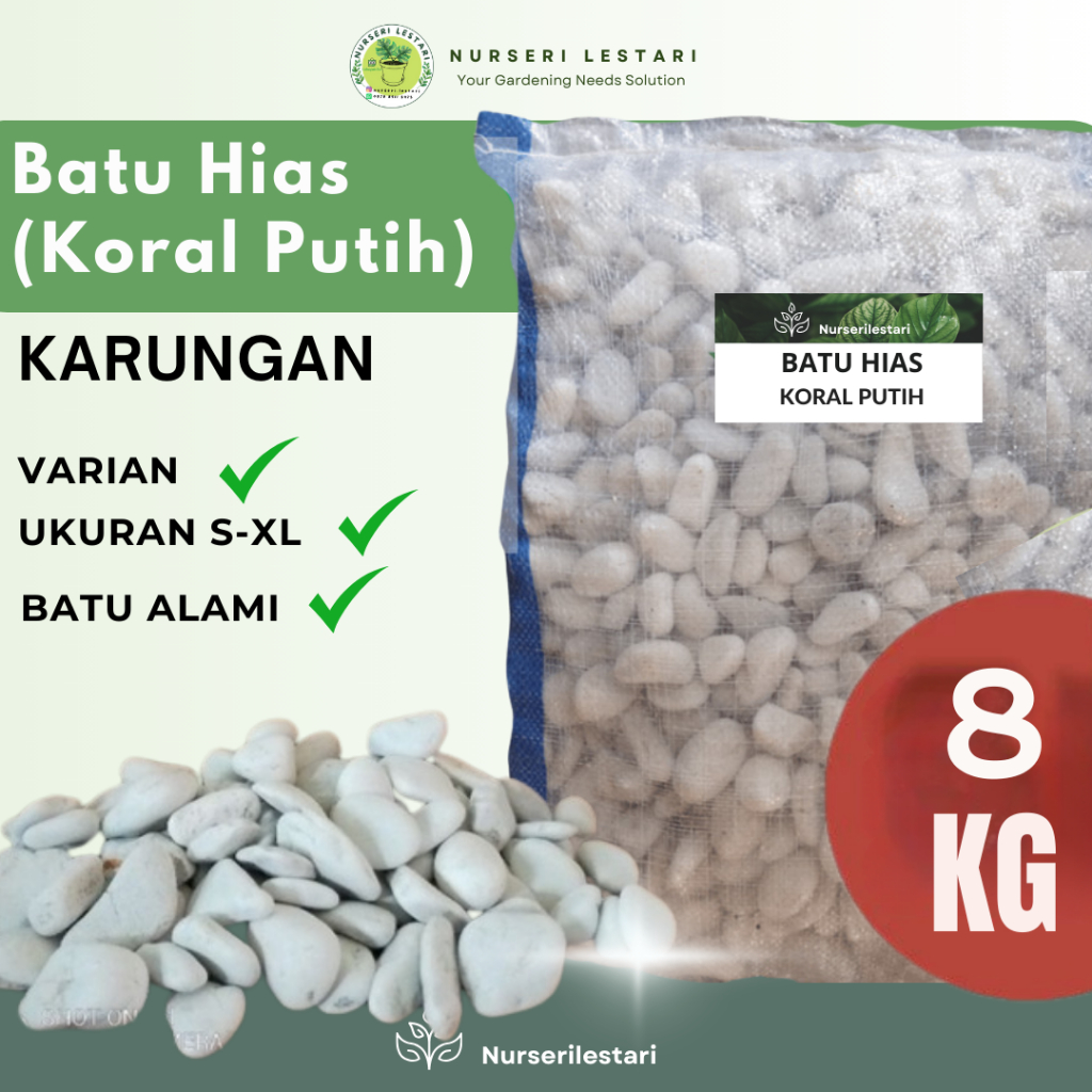 Jual Batu Koral Putih / White Coral Batu Alam Hias Taman Karungan | Shopee Indonesia