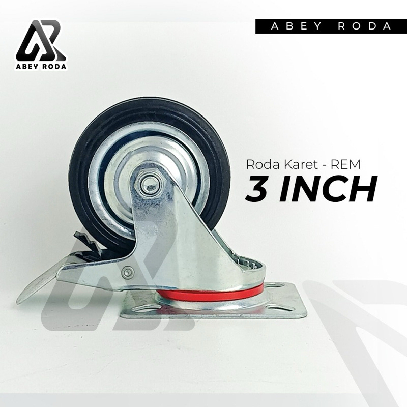 Jual Roda Karet 3 Inch (REM) | Shopee Indonesia