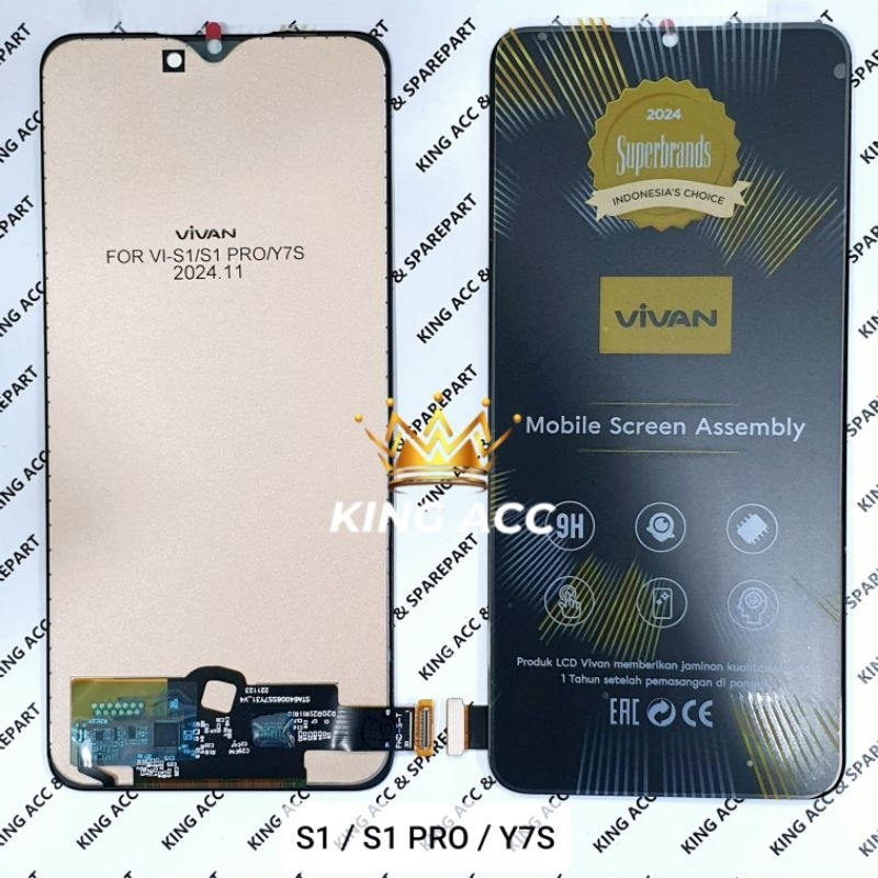 Jual NEW VIVAN LCD TOUCHSCREEN VIVO S1 / S1 PRO / Y7S BLACK VIVAN ...