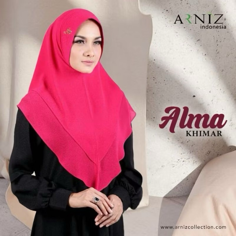 Jual Khimar Alma Plat By Arniz Collection | Shopee Indonesia