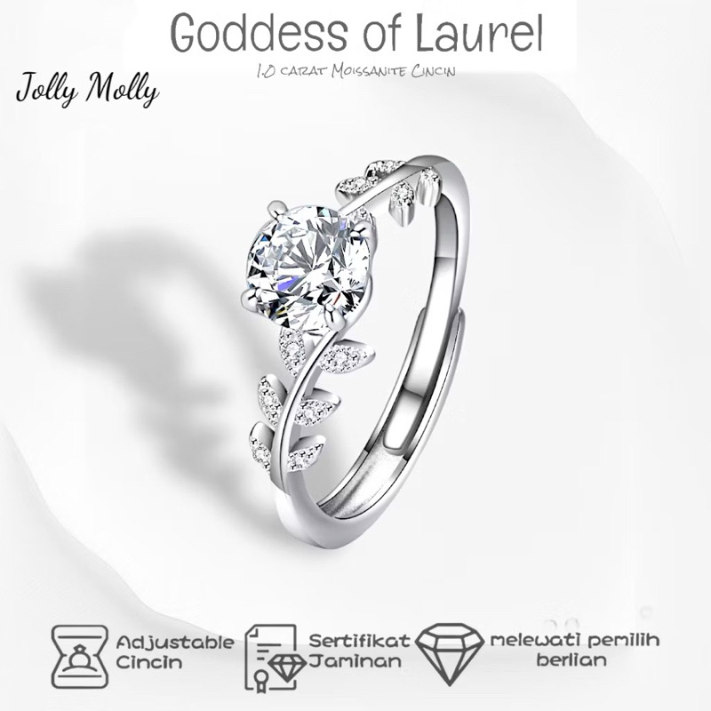 Jual Cincin Silver 925 1.0CT - Perhiasan Lapis Emas 18K - Certified ...