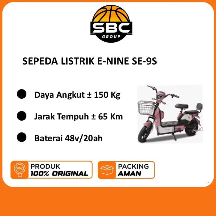 Jual SEPEDA LISTRIK E-NINE SE-9S | Shopee Indonesia