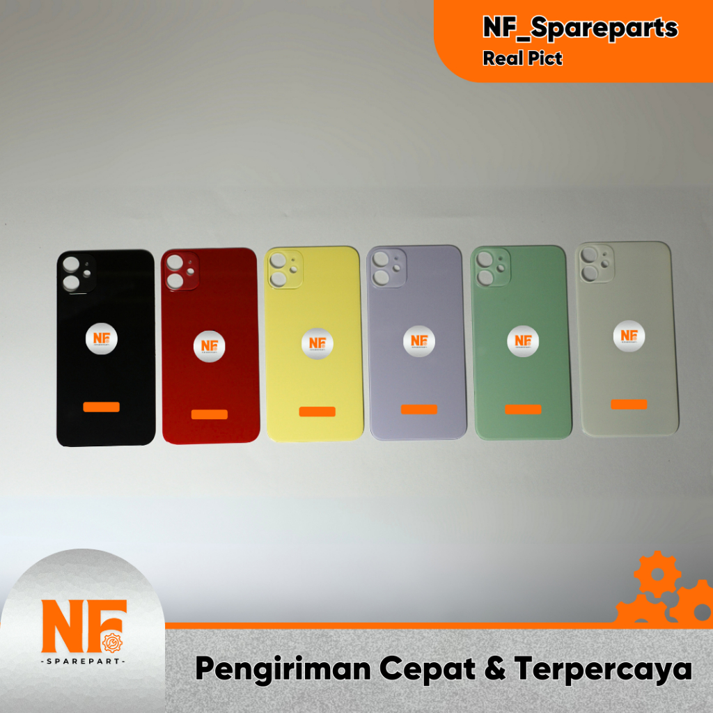 Jual BACKGLASS IPHONE 11 / BACK GLASS IP 11 / BACK COVER / BACK DOOR ...
