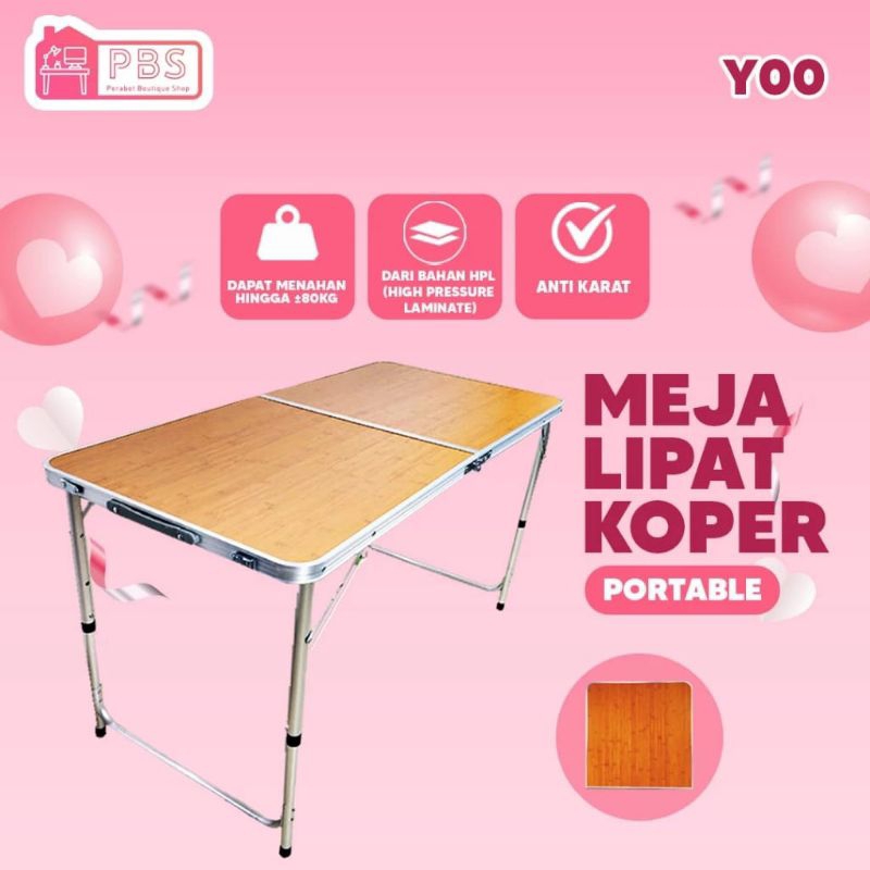 Jual Meja Lipat Portable Meja Lipat Belajar Meja Kerja Uk Model Kaki ...