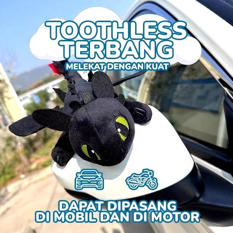 Jual Boneka Naga Hitam Dragon Doll Lucu Virall Toothless Motor Mobil ...