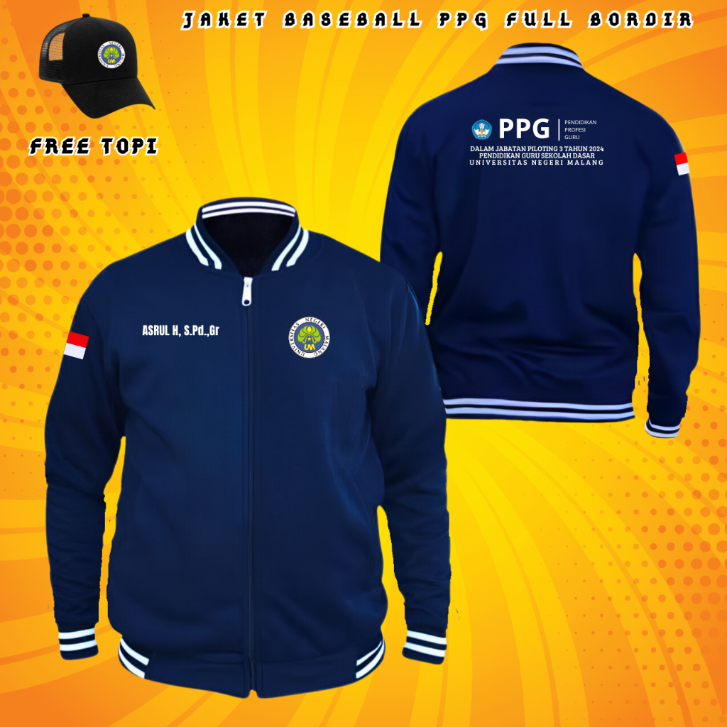 Jual Jaket PPG Daljab Piloting 2025 Bordir Bisa request Nama Logo ...