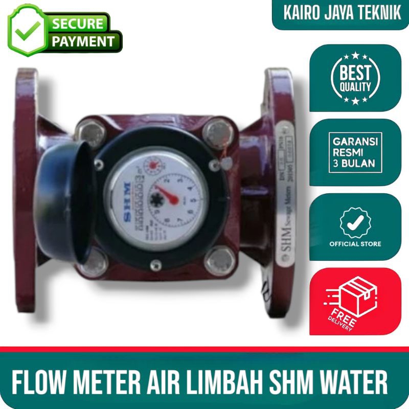 Jual Flow Meter Air Kotor SHM 2" Flow Meter Air Limbah SHM Size 2" 50mm ...