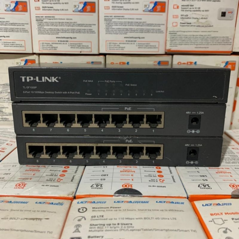 Jual Switch Hub TP-LINK TL-SF1008P 8 Port 10/100Mbps Deskop Switch With ...