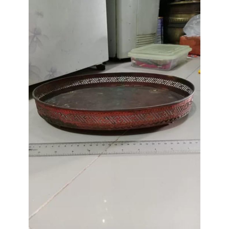 Jual Talam kuno kuningan jumbo pjg 33cm x 23cm.mulus bekas kepunyaan ...