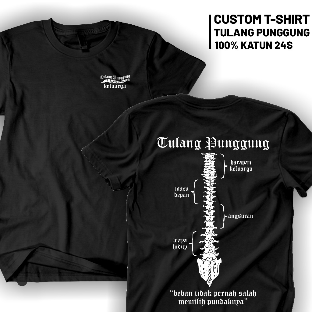 Jual Baju Kaos Tulang Punggung Keluarga Atasan Kaos Pria Lengan Pendek ... Jual Baju Kaos Tulang Punggung Keluarga Atasan Kaos Pria Lengan Pendek ...