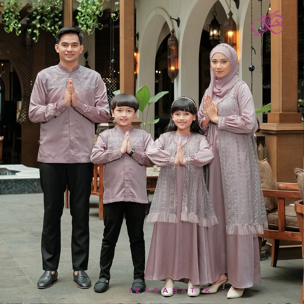 Jual IZARABATIK - Family Set Dress Bestari Taro Raya Collection Baju ...