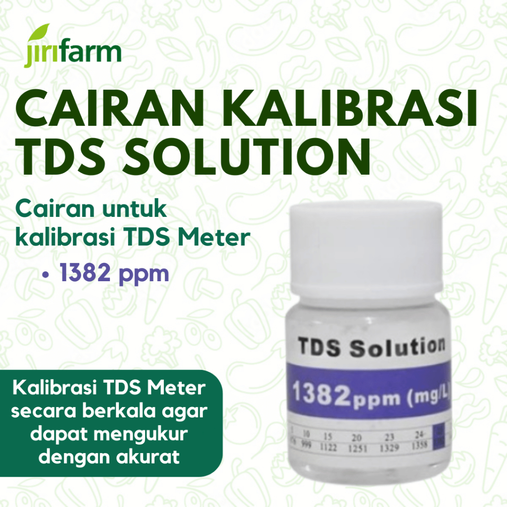 Jual JIRIFARM - TDS Calibration Solution - Cairan Larutan Kalibrasi TDS Meter 1382 PPM | Shopee ...