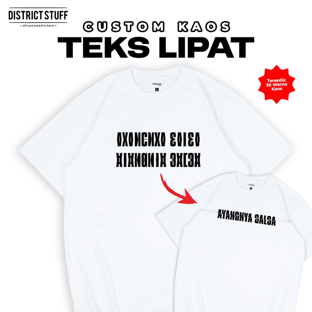Jual Districtstuff Kaos Custom Bucin Viral Teks Lipat Pria Wanita Baju ...