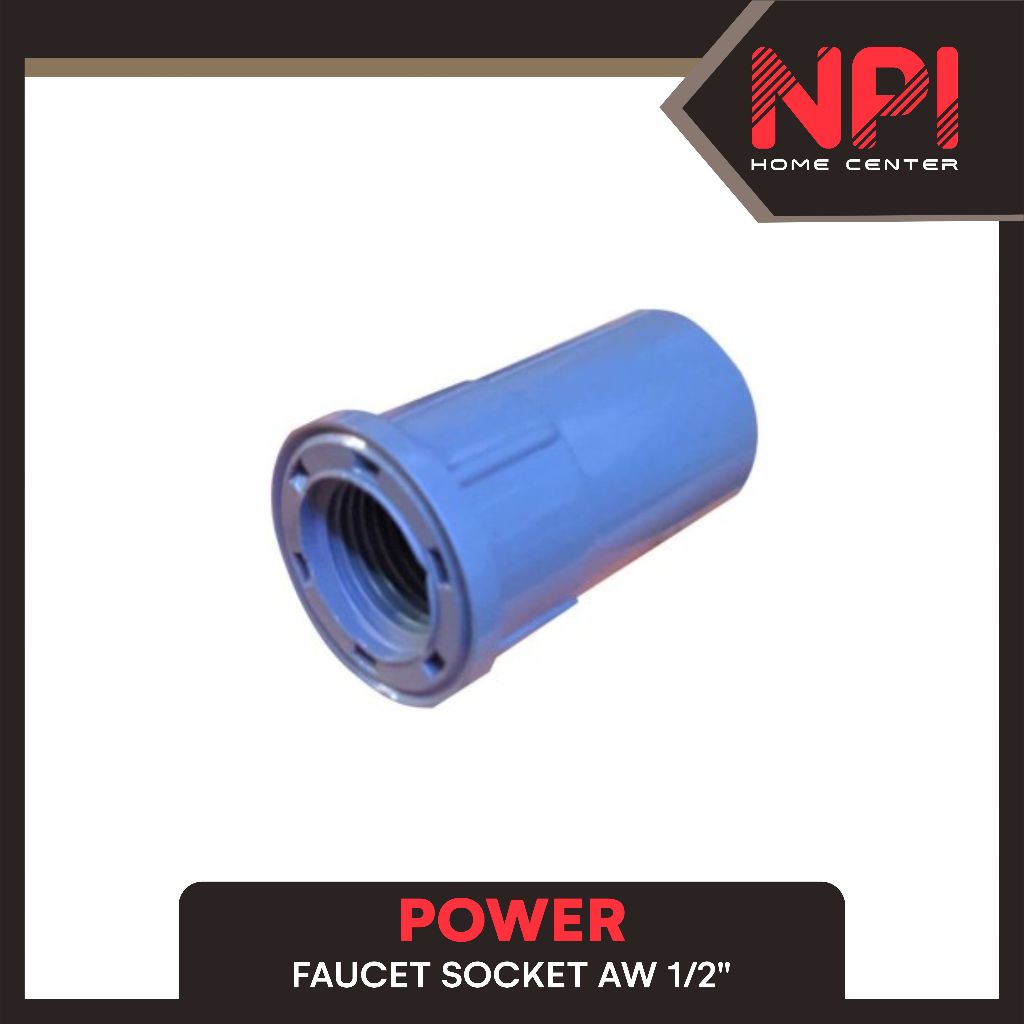 Jual Power - Sambungan Pipa Fitting Socket Sock Sok Drat Dalam Pvc Aw 1 ...