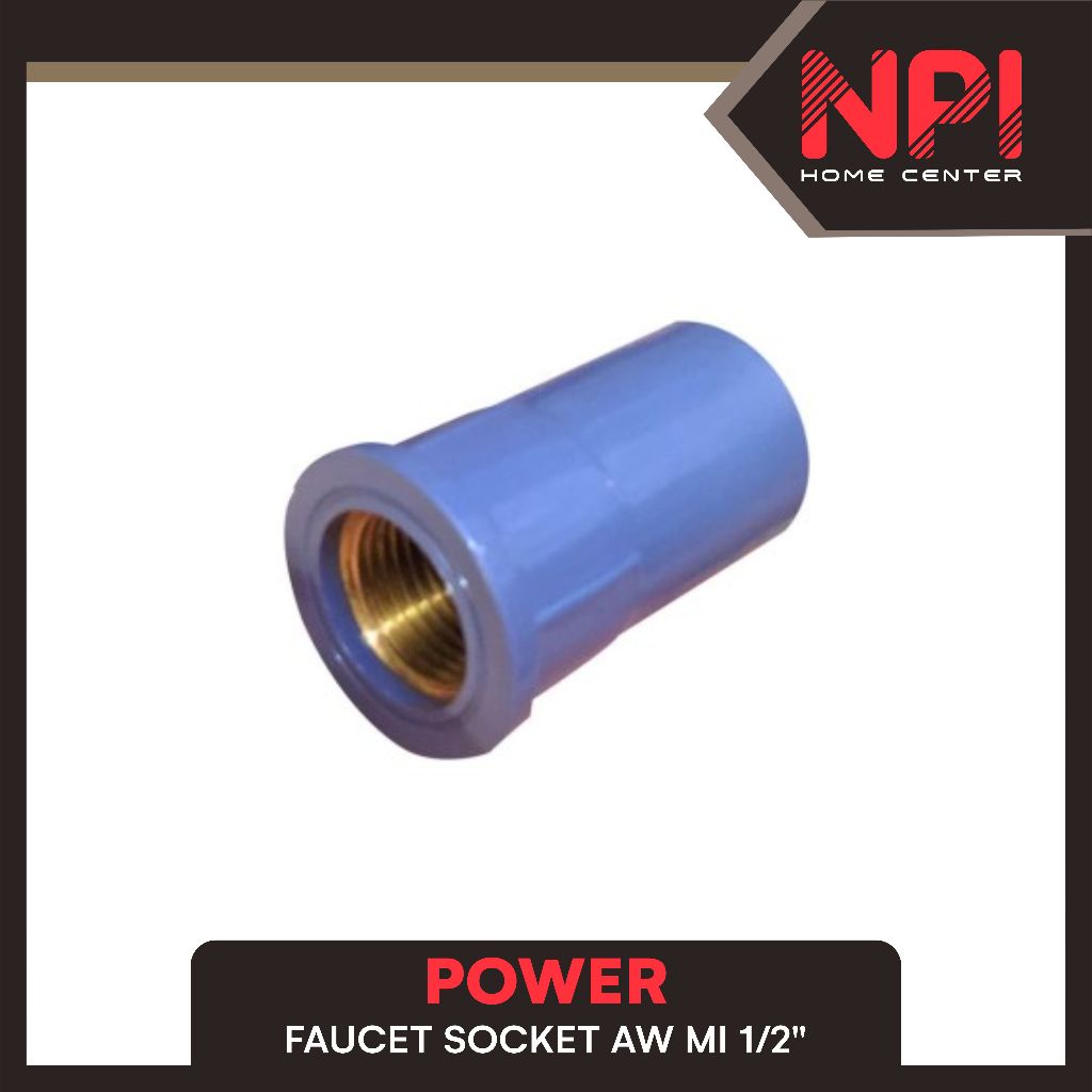 Jual Power - Sambungan Pipa Fitting Socket Sock Sok Drat Dalam Pvc Aw ...