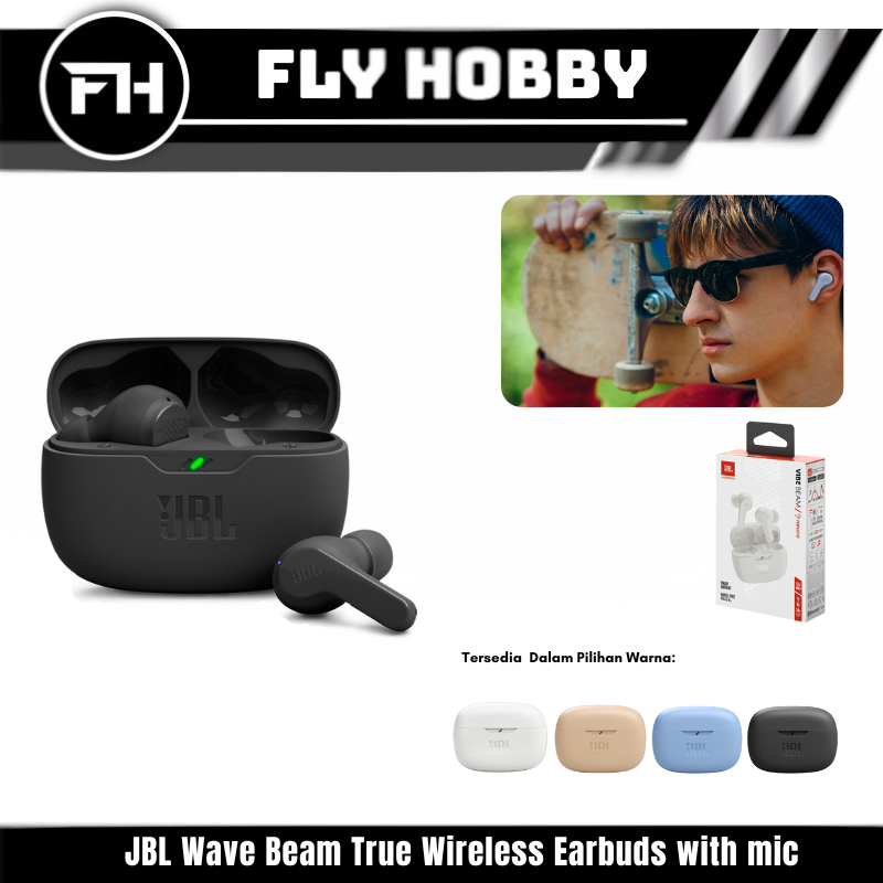 Jual JBL Wave Beam True Wireless Earbuds with mic | Shopee Indonesia