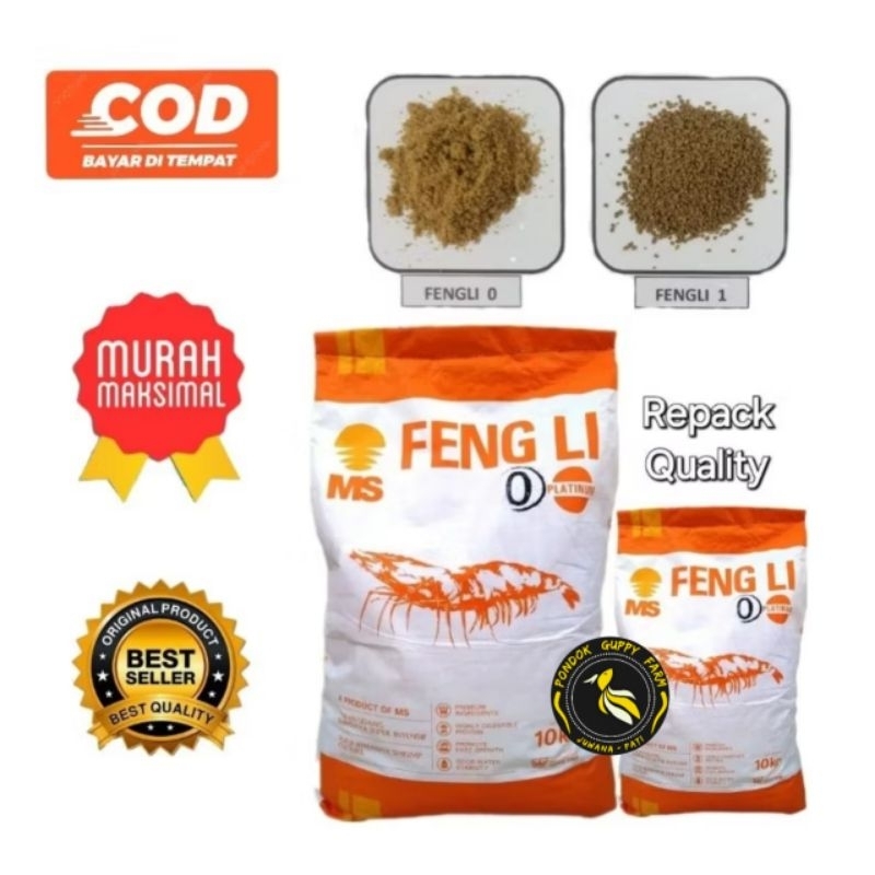 Jual Pelet FENGLI 0/1/PF500 pakan ikan guppy cupang udang dll | Shopee Indonesia