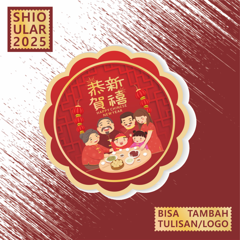 Jual Stiker imlek/chinese new year untuk toples kue kering dll isi 56 ...