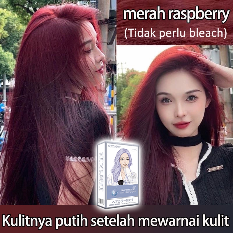 Jual 【Beli 100ml gratis 100ml】STYLE FIT cat rambut merah raspberry ...