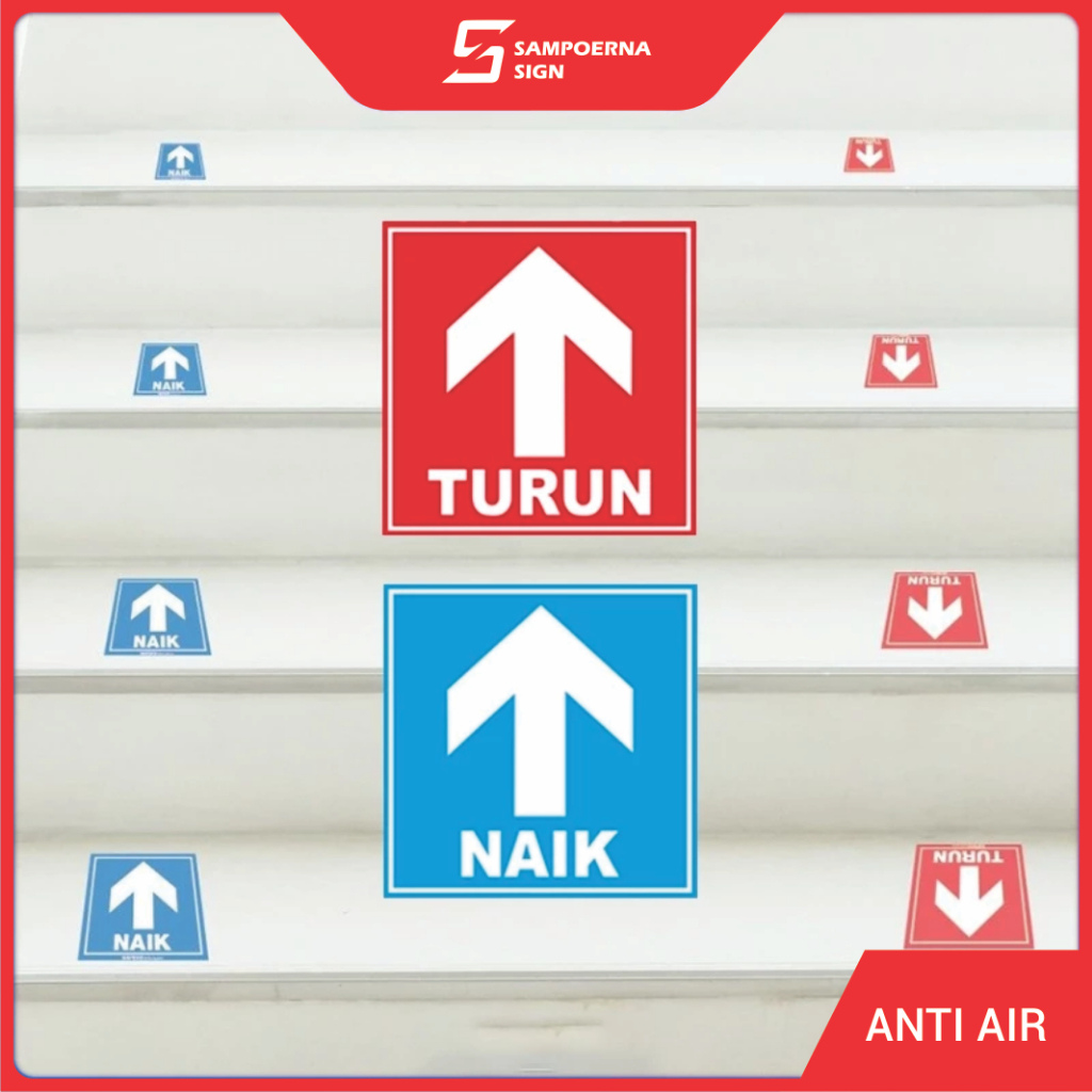 Jual AMAN DI INJAK INJAK Stiker Naik Turun Tangga Sticker Tangga Rumah ...