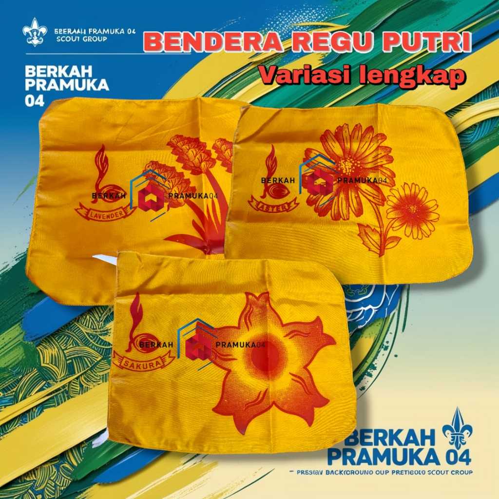 Jual Bendera regu pramuka putri bunga bijian | Shopee Indonesia