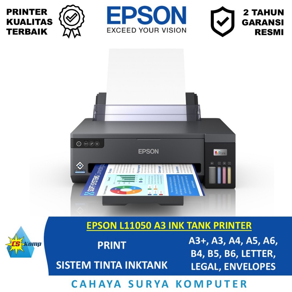 Jual EPSON L11050 A3 INK TANK PRINTER | Shopee Indonesia