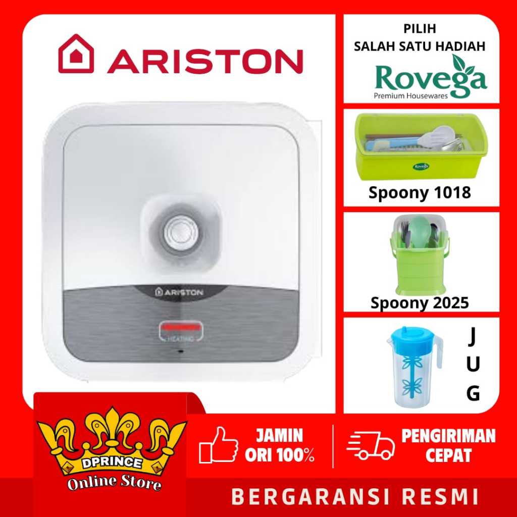 Jual ARISTON Water Heater Andris2 R 10L/15L/30L Pemanas Air Listrik Andris2 R 10L/15L/30L ...