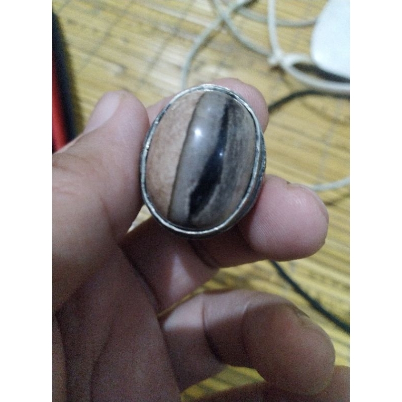 Jual Batu Posil Kelor Motif tiga rupa unik dan antik natural | Shopee ...