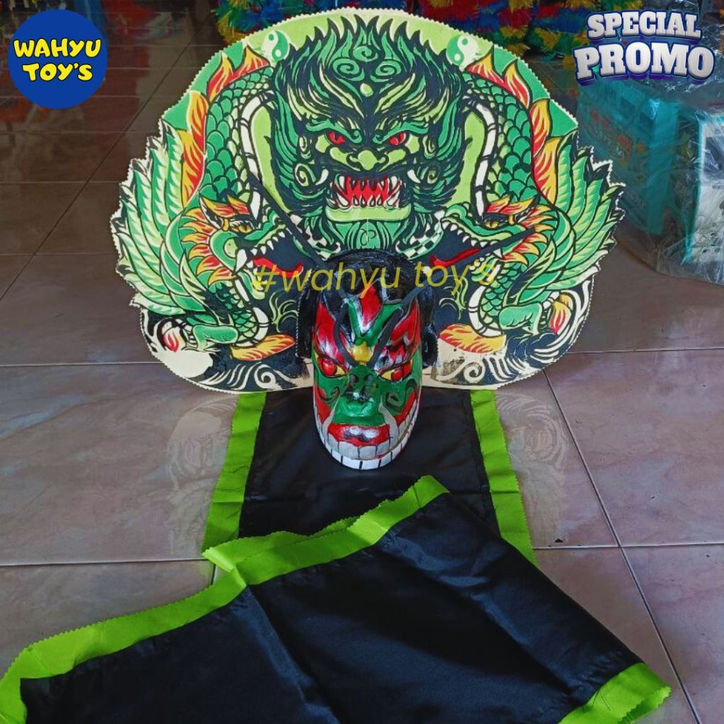 Jual Barongan Spons Devil Naga Jumbo Besar Caplokan Spons Anak Ringan ...