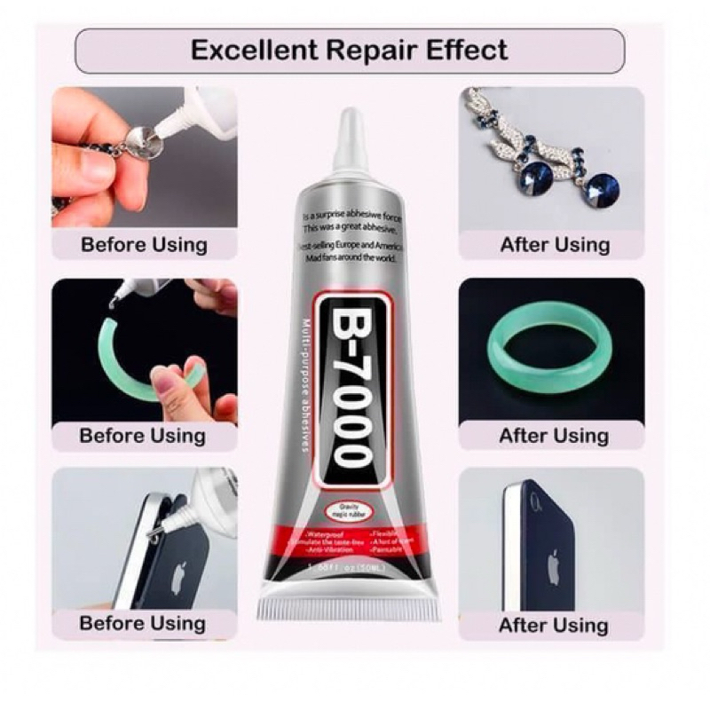 Jual LEM LCD TouchScreen B-7000 (BENING) 15ML / 110ML Glue Cairan ...