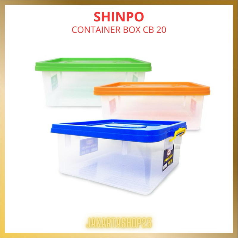 Jual SHINPO Box Penyimpanan Kontainer Plastik 20 Liter Kotak Serbaguna ...