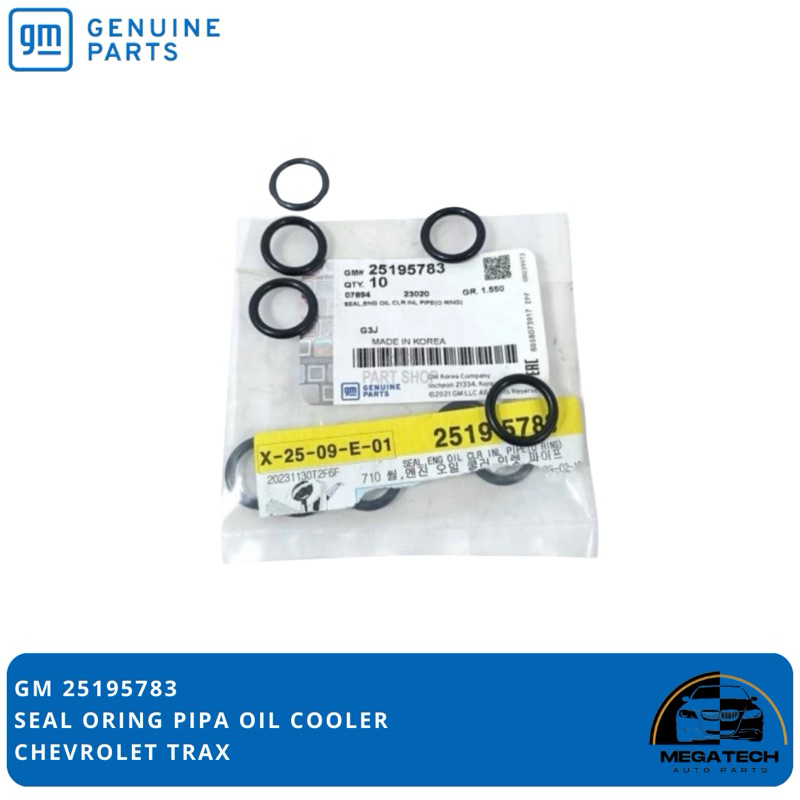 Jual SEAL ORING PIPA OIL COOLER CHEVROLET TRAX ORIGINAL GM 25195783 ...