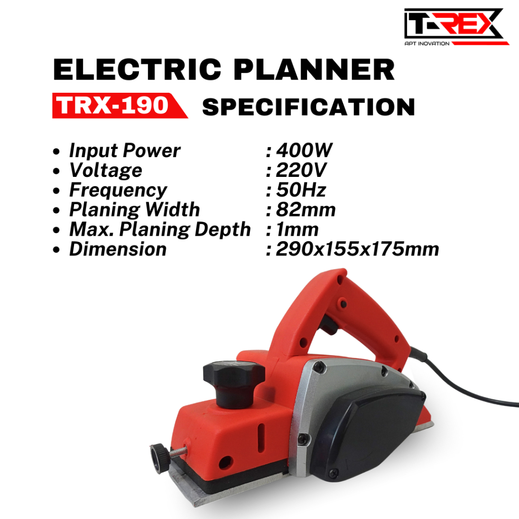 Jual MESIN PLANER/KETAM/SERUT KAYU BERKUALITAS T-REX PLANNER TR190 | Shopee Indonesia