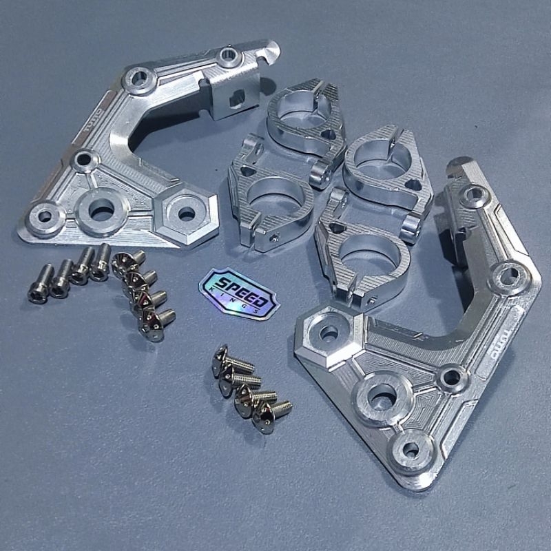 Jual breket set kupingan lampu depan + baud rxking tutto racing as 30mm ...