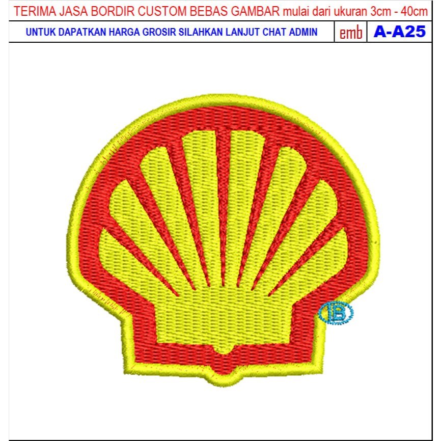 Jual GIB PATCH BORDIR LOGO A-A25 SHELL OIL ICON | Shopee Indonesia