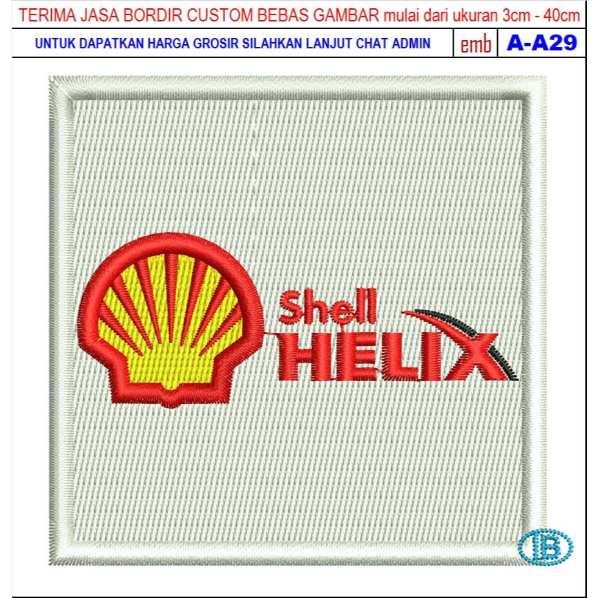 Jual GIB PATCH BORDIR LOGO A-A29 SHELL HELIX OIL | Shopee Indonesia