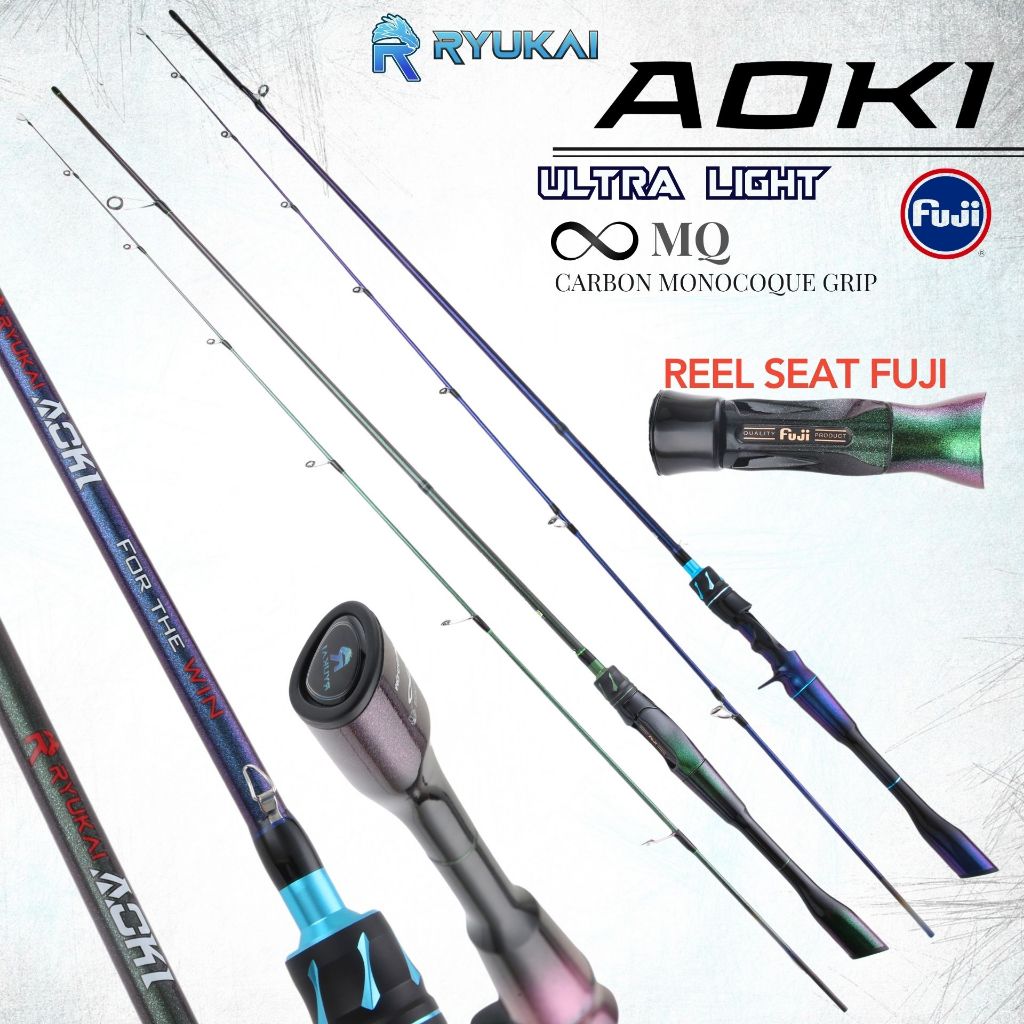 Jual Joran UL Ultralight Carbon Solid Fuji 2-6 lbs 4-8 lbs Ryukai Aoki Spinning dan BC ...
