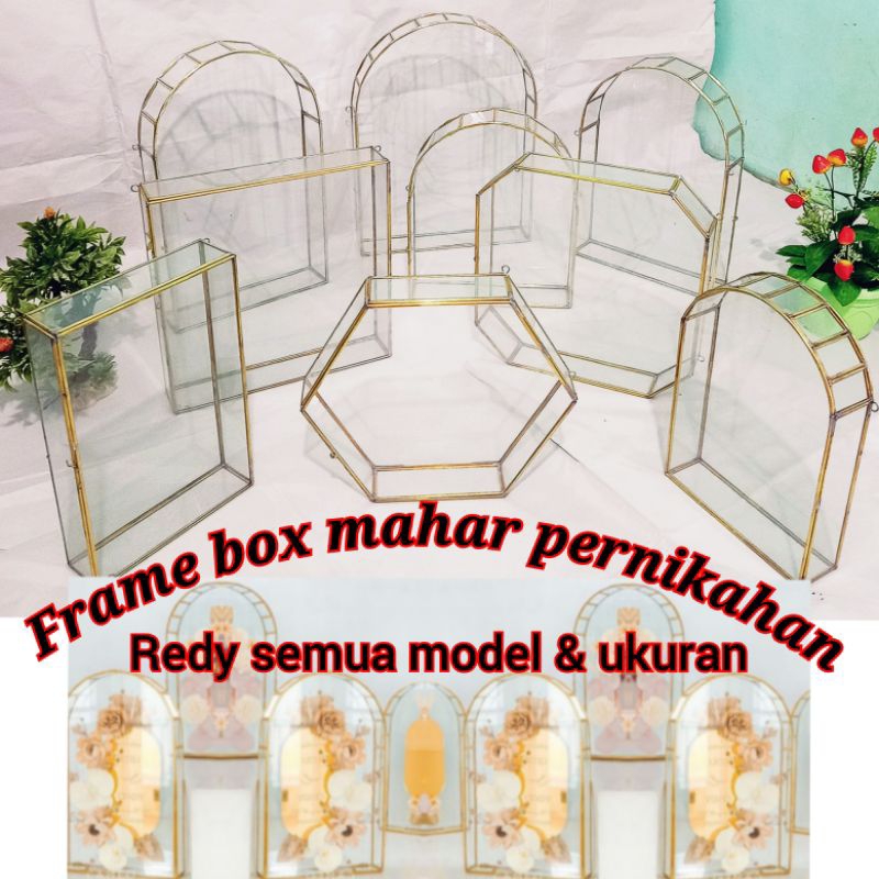 Jual [GRATIS PECKING KAYU] FRAME BINGKAI BOX MAHAR PERNIKAHAN /FRAME ...