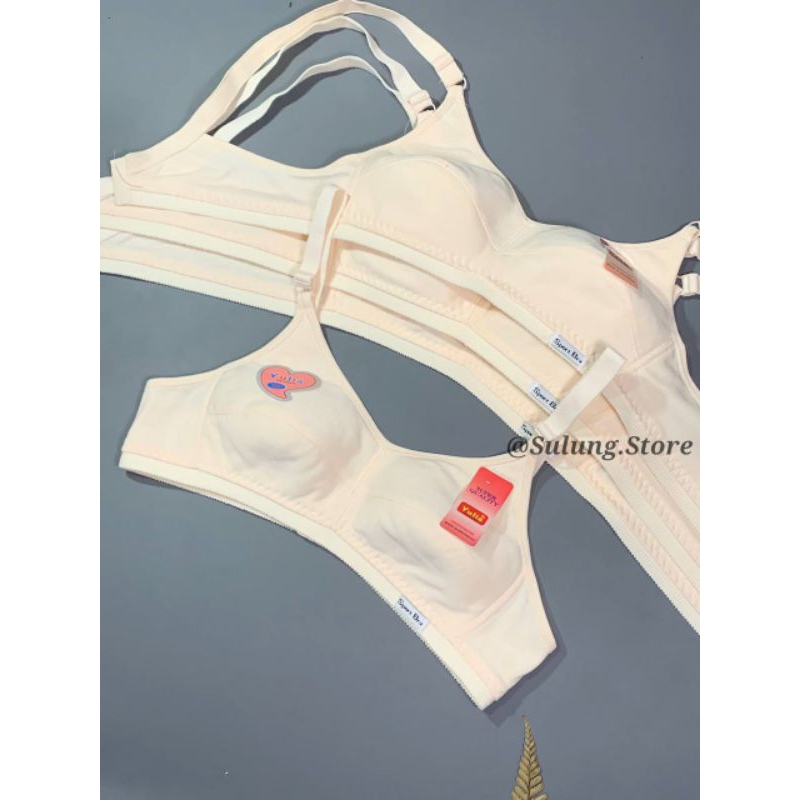 Jual Sport Bra Yulia - BH Wanita Remaja Tanpa Kawat CUP B | Shopee Indonesia