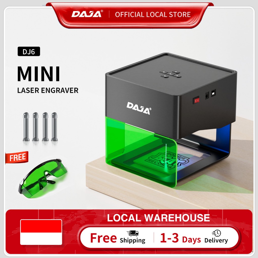 Jual DAJA Laser Engraving Machine DJ6 CNC Mini Portable Engraving Machine DIY LOGO Marking ...