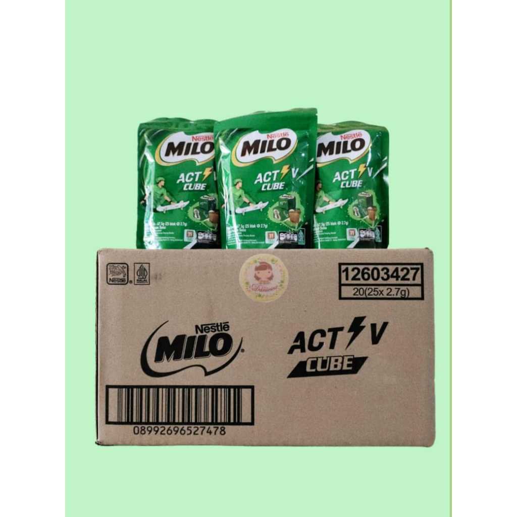 Jual Kartonan Nestle milo activ cokelat paduan susu bentuk kotak bpom ...
