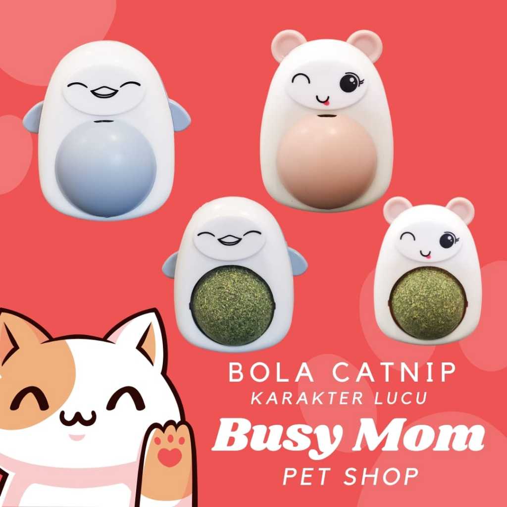Jual Mainan Bola Catnip Kucing Anti Stress Tempel Dinding (bentuk Pinguin dan Mouse) | Shopee ...
