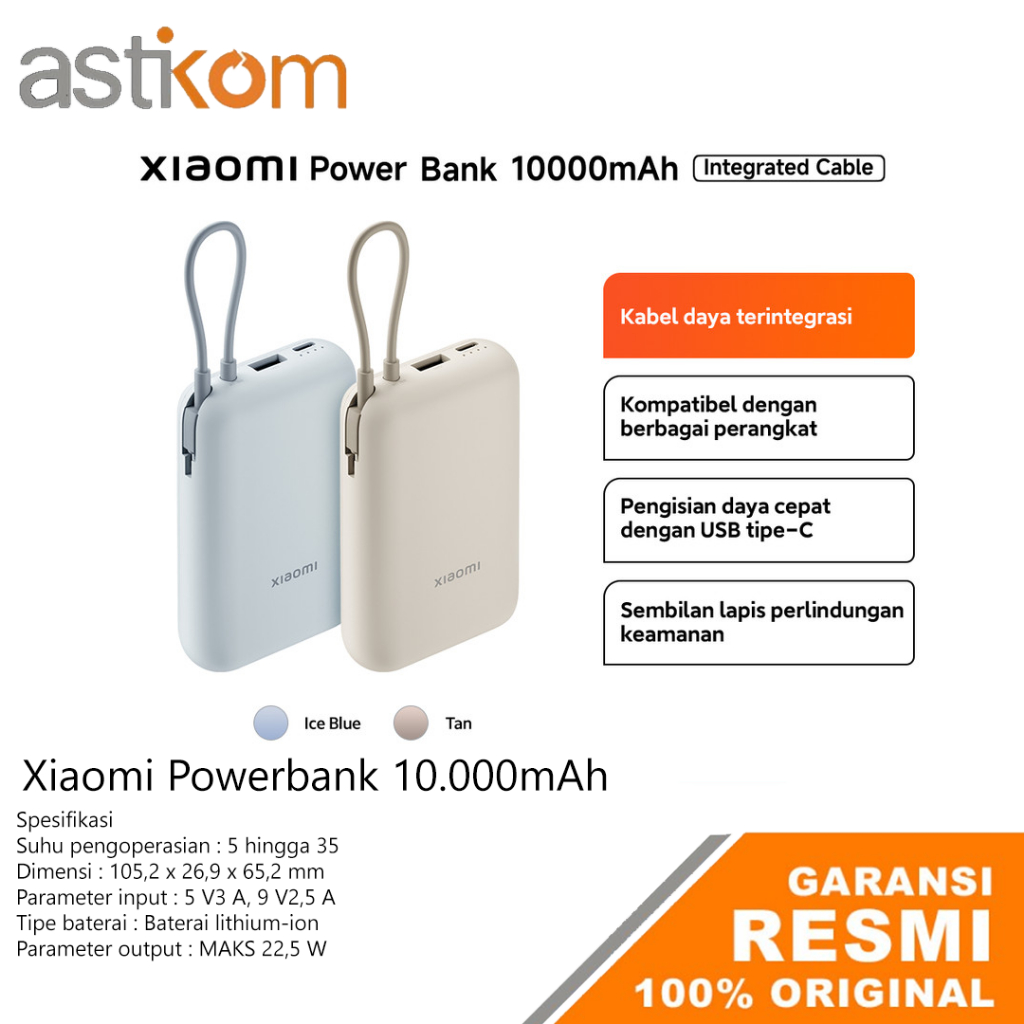 Jual Xiaomi Power Bank Portable 10.000mAh 22.5W MAX 10000mAh | Shopee ...