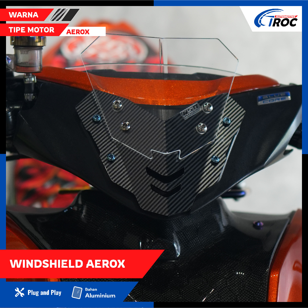 Jual Windshield Aerox Double Layer Visor Aerox Double Layer Aksesoris ...