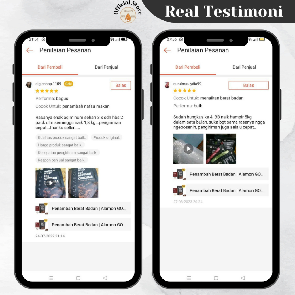 Jual Penambah Berat Badan | Alamon GO | Natural Whey + Albumin ...