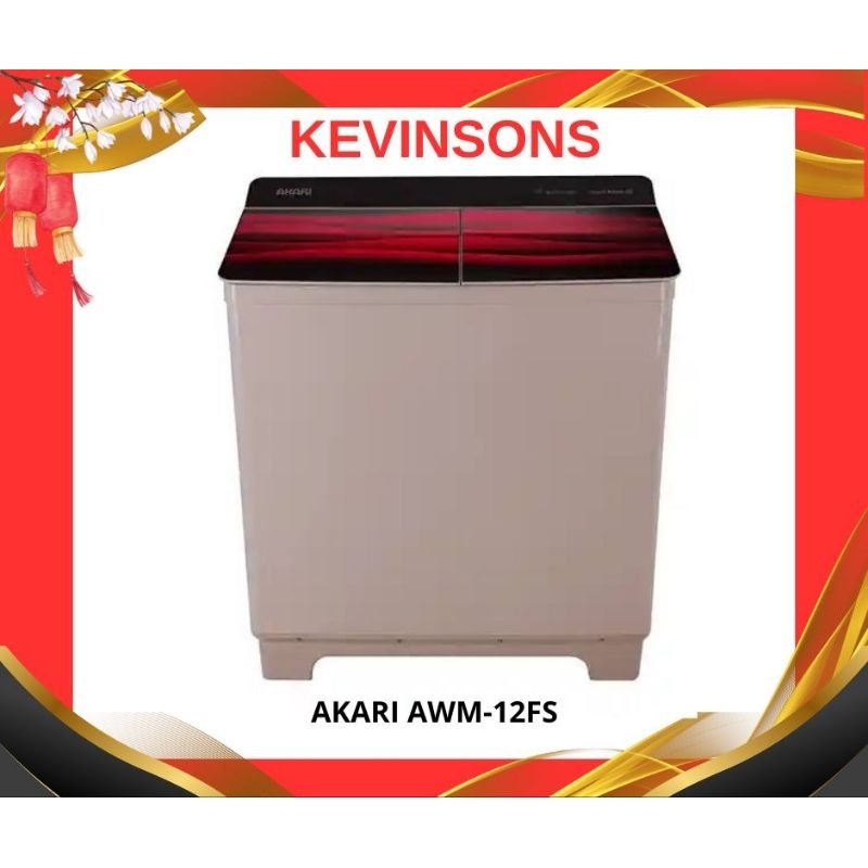 Jual MESIN CUCI AKARI AWM-12FS KAPASITAS 12KG | Shopee Indonesia