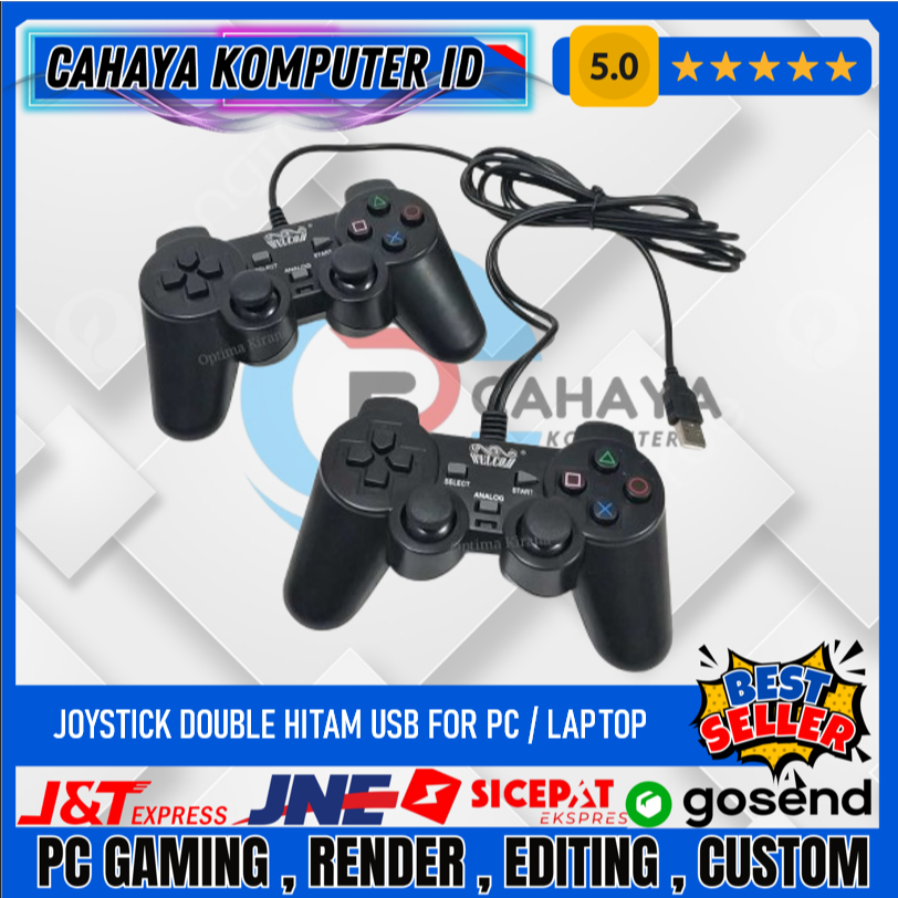 Jual JOYSTICK / STIK Double Hitam Usb Untuk PC / Laptop | Shopee Indonesia