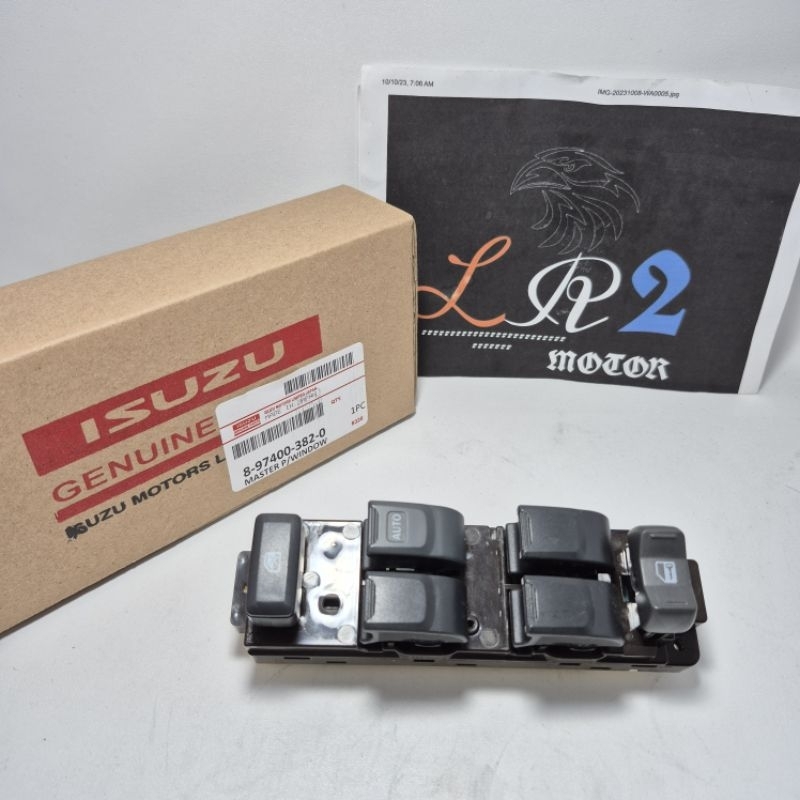 Jual SWITCH SAKLAR MASTER POWER WINDOW DEPAN KANAN ISUZU DMAX D-MAX ...